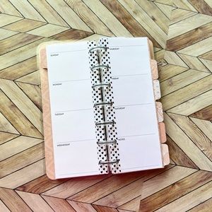 Hand Crafted | Office | Happy Planner Skinny Mini Undated Monthly And ...